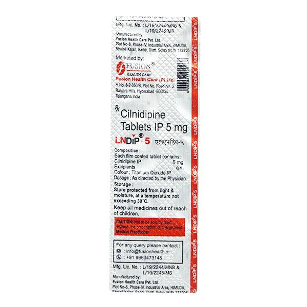 Lndip 5Mg Tablet 10's : Price, Uses, Side Effects | Netmeds