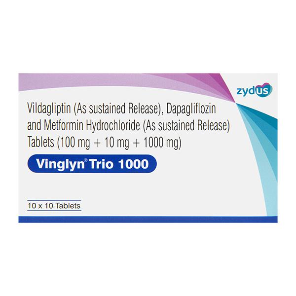 Buy VINGLYN TRIO 1000 Tablet 10's Online | Netmeds