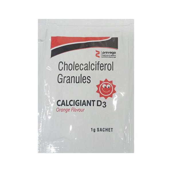 Buy CALCIGIANT D3 ORANGE FLAVOUR Granules 1gm Online at Upto 25% OFF ...
