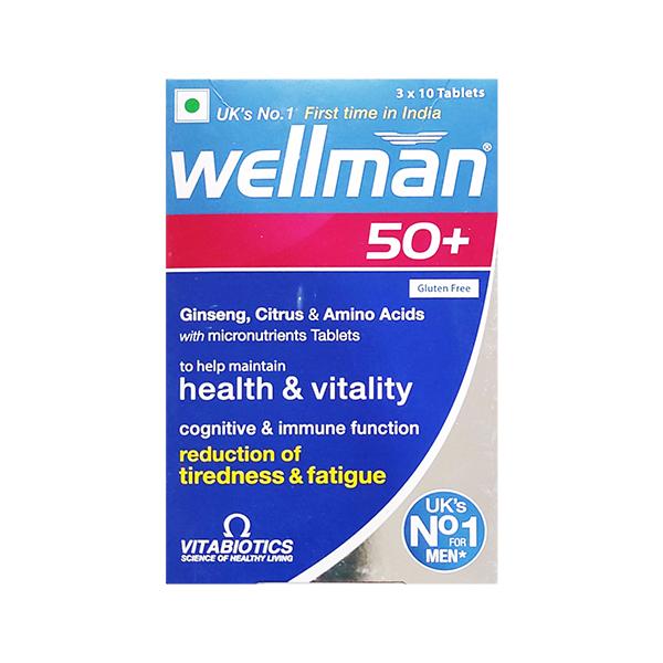 WELLMAN 50+ GLUTEN FREE Tablet 10's Price, Uses, Side effects ...