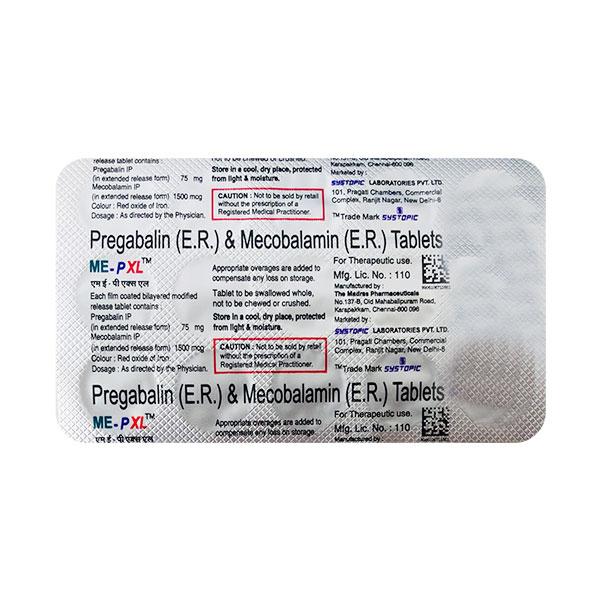 ME PXL Tablet 15's Price, Uses, Side effects, Substitutes | Netmeds