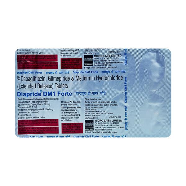 DIAPRIDE DM 1 FORTE Tablet 10's