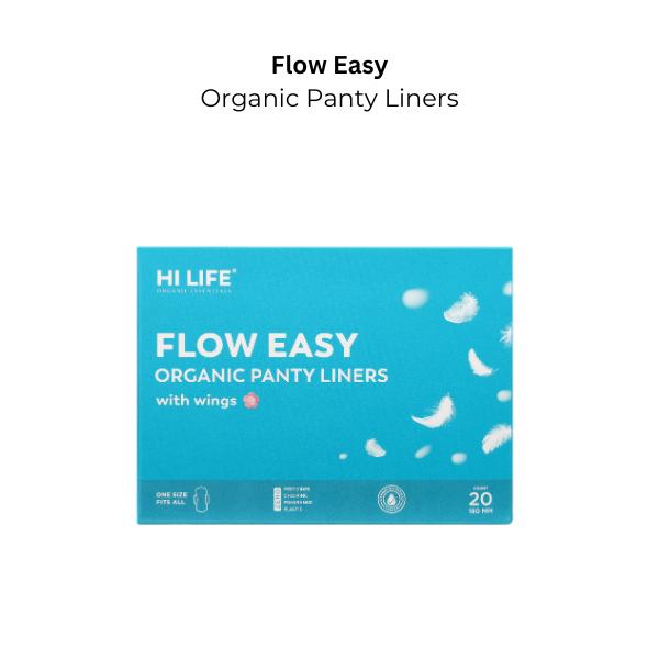 Hi Life Flow Easy Organic Panty Liners with Wings 20's 20's Online at ...