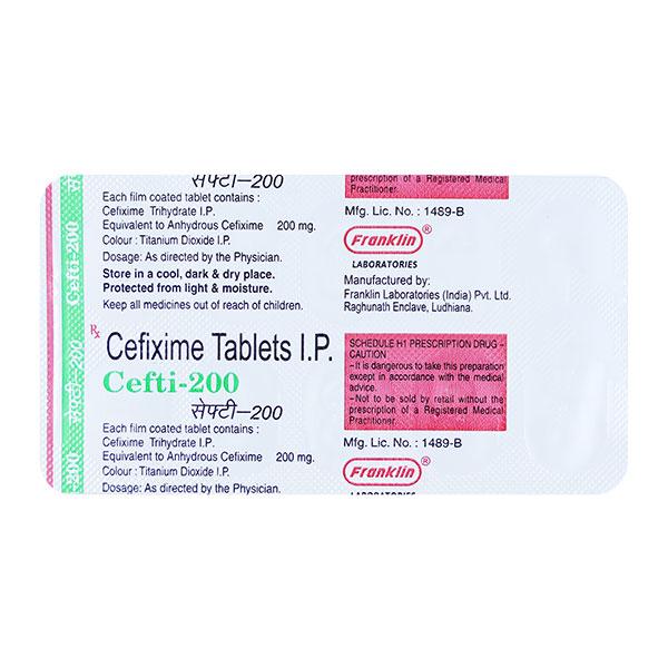 CEFTI 200 Tablet 10's : Price, Uses, Side Effects | Netmeds