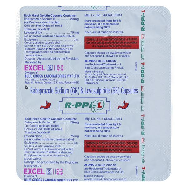 R PPI 20 Tablet 15's Price, Uses, Side effects, Substitutes | Netmeds