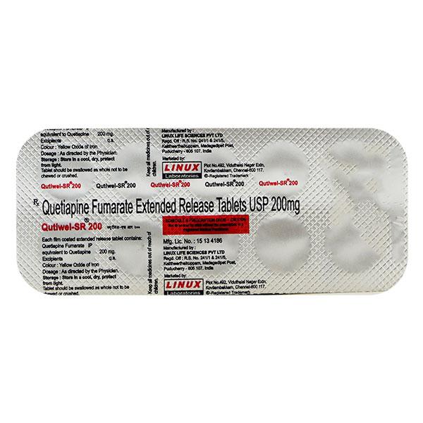 Qutiwel SR 200mg Tablet 10'S Price, Uses, Side effects, Substitutes ...