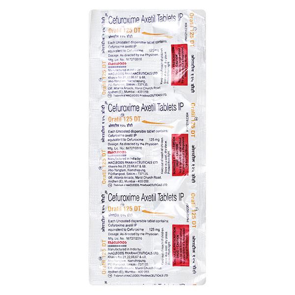 Oratil DT 125mg Tablet 10'S : Price, Uses, Side Effects | Netmeds