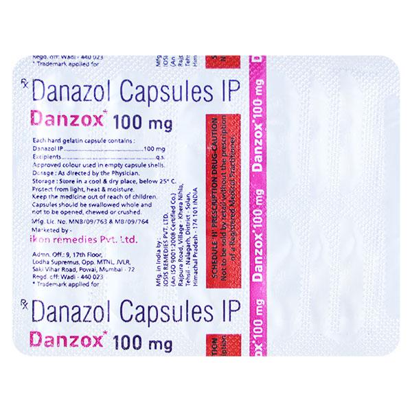 Buy DANZOX 100mg Capsule 10's Online at Upto 25% OFF | Netmeds