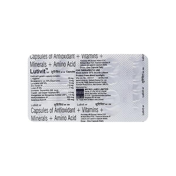 Buy Lutivit NF Capsule 10'S Online at Upto 25% OFF | Netmeds