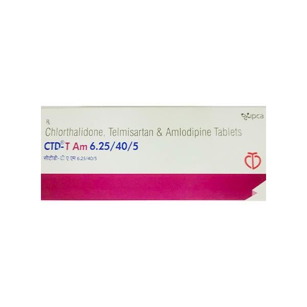 CTD T AM 6.25/40/5mg Tablet 10's : Price, Uses, Side Effects | Netmeds