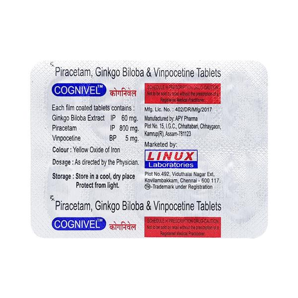 Buy Cognivel Tablet 10'S Online at Upto 25% OFF | Netmeds