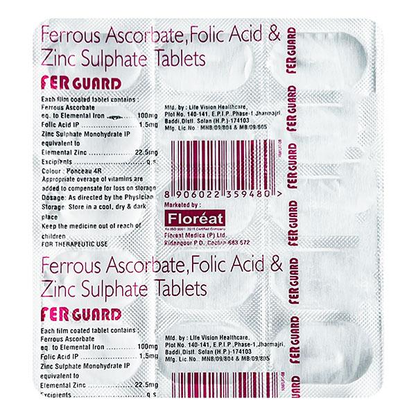 Buy FER GUARD Tablet 15's Online at Upto 25% OFF | Netmeds