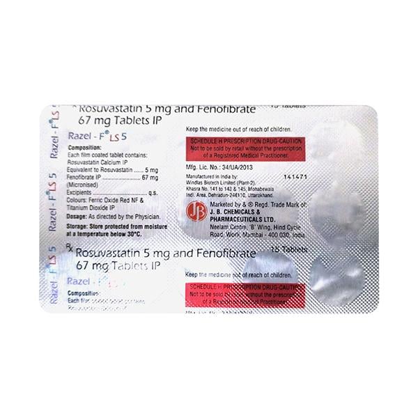 RAZEL F LS 5 Tablet 15's