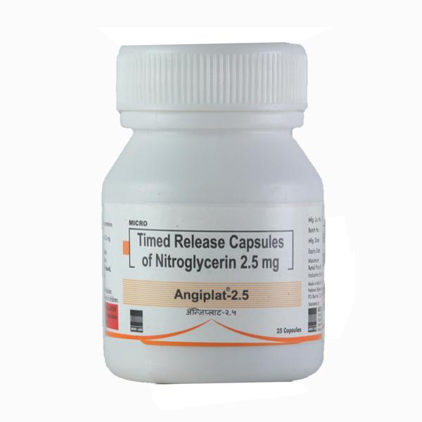 Buy Angiplat 2.5mg Capsule 25'S Online at Upto 25% OFF | Netmeds
