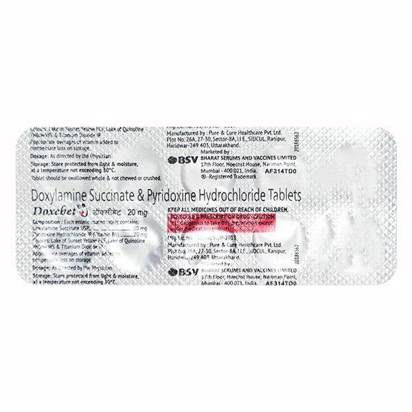 Buy DOXEBET 20 Tablet 10's Online at Upto 25% OFF | Netmeds