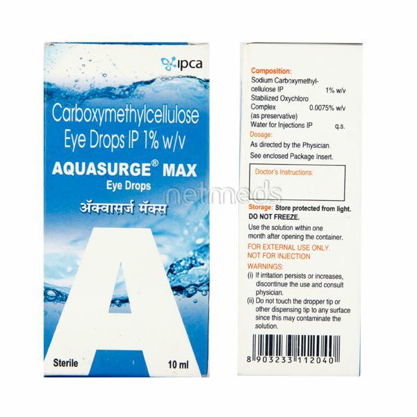 Aquasurge Max Eye Drops 10ml : Price, Uses, Side Effects | Netmeds
