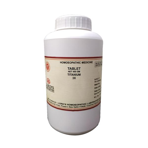 Lord's Trituration Titanium 3X Tablet 450gm -Remedy for Nasal ...