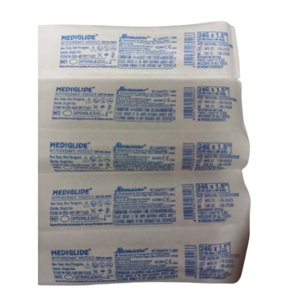 Romsons Disposable Mediglide Hypodermic Needle (SS 6092) (24 G x 1.5 ...