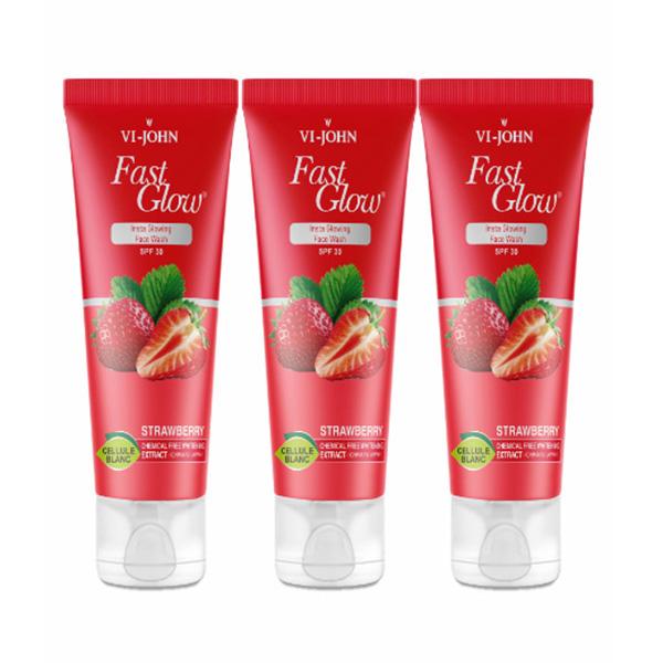 Buy Vi-John Fast Glow Insta Glowing SPF 30 Face Wash - Strawberry ...