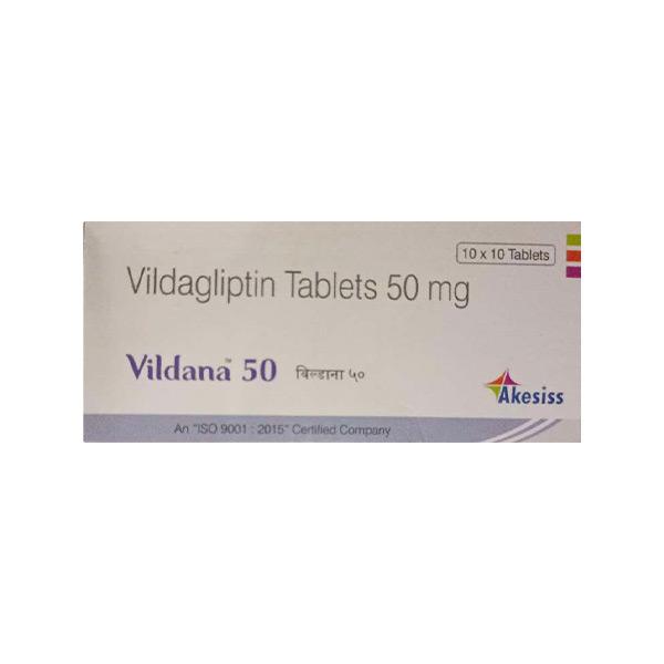 VILDANA 50mg Tablet 10's : Price, Uses, Side Effects | Netmeds