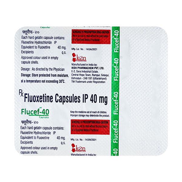 FLUCEF 40 Capsule 10's : Price, Uses, Side Effects | Netmeds