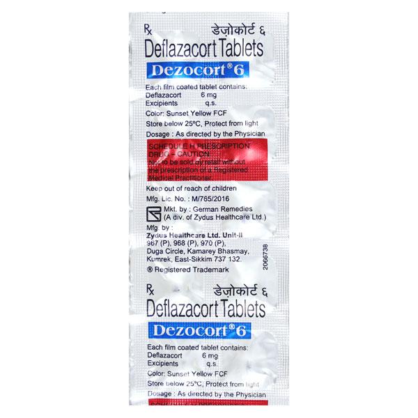 Buy Dezocort 6mg Tablet 10'S Online at Upto 25% OFF | Netmeds
