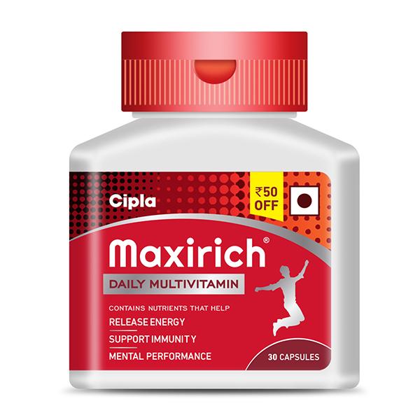 MAXIRICH Capsule 30's - Price, Uses, Side Effects | Netmeds