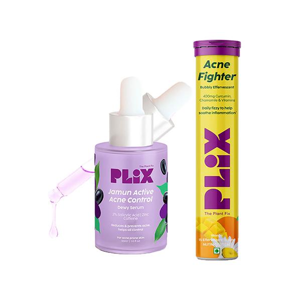 Buy Plix The Plant Fix Jamun Active Acne Control Dewy Serum And Acne ...