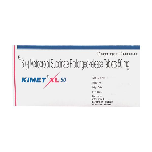 Kimet XL 50mg Tablet 10'S : Price, Uses, Side Effects | Netmeds