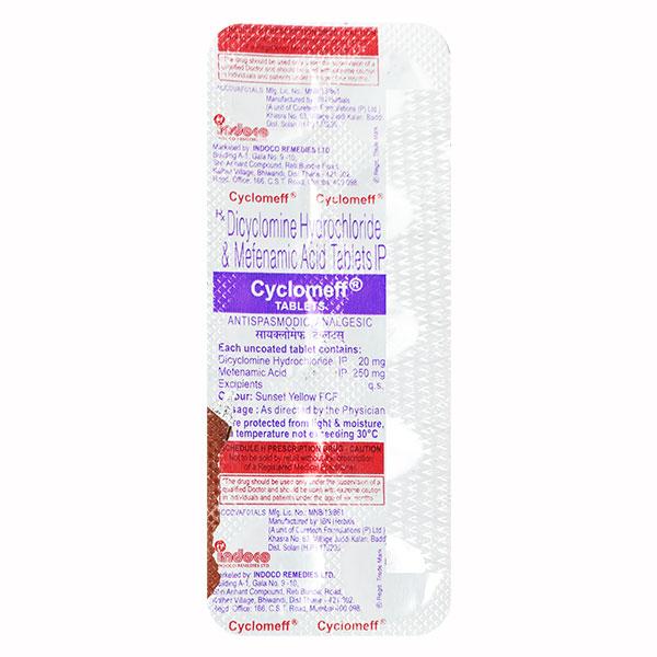 Buy Cyclomeff Tablet 10'S Online at Upto 25% OFF | Netmeds