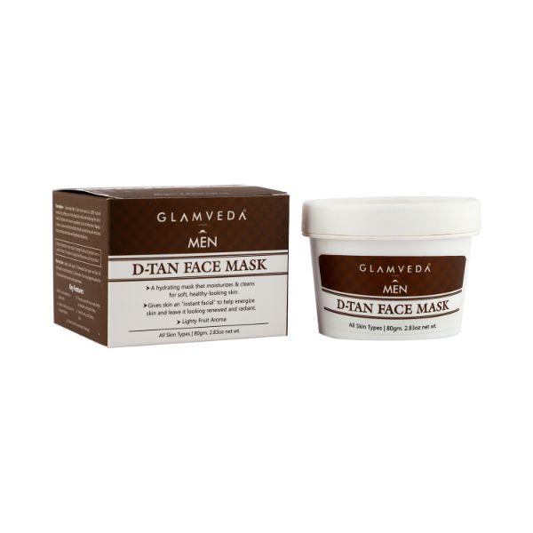 Buy Glamveda Men De Tan Face Mask 80 gm Online at Best Price - Masks ...