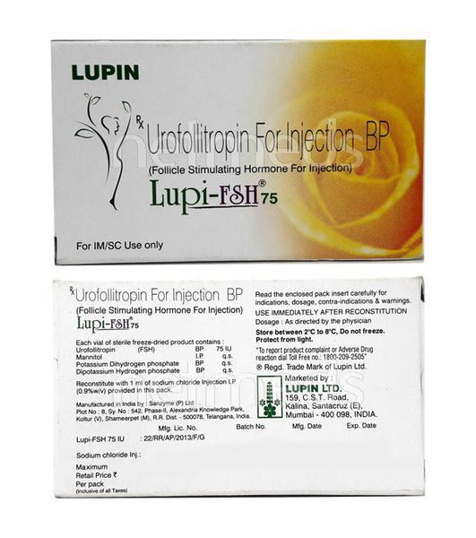 Lupi Fsh 75mg Injection 1'S Price, Uses, Side effects, Substitutes ...