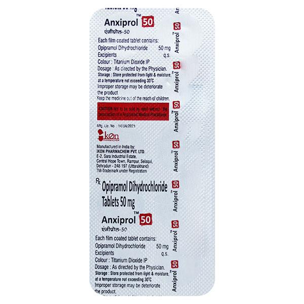 ANXIPROL 50 Tablet 10's : Price, Uses, Side Effects | Netmeds