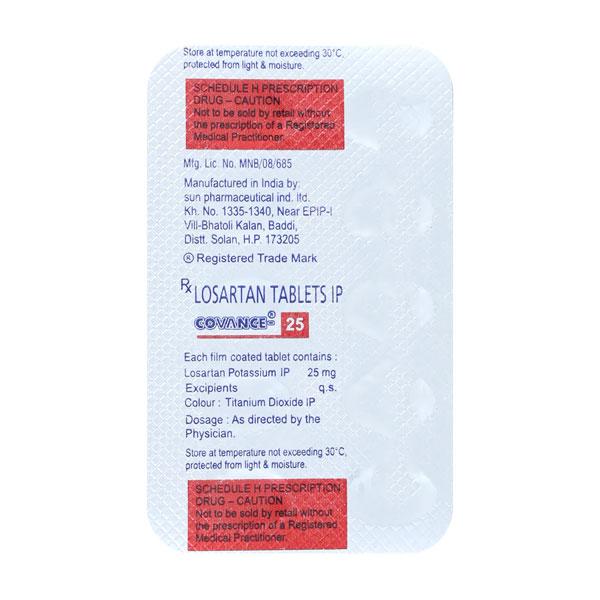 Covance 25mg Tablet 10'S : Price, Uses, Side Effects | Netmeds
