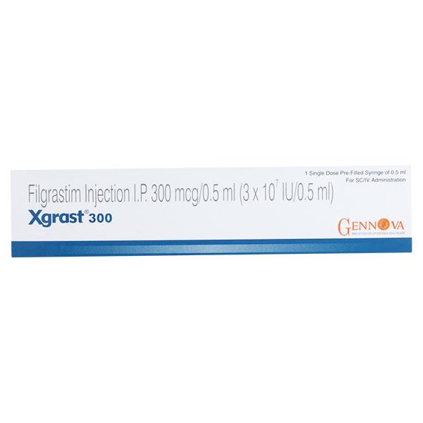 Xgrast 300mcg Injection(Pfs) 0.5ml : Uses, Side Effects, Price | Netmeds
