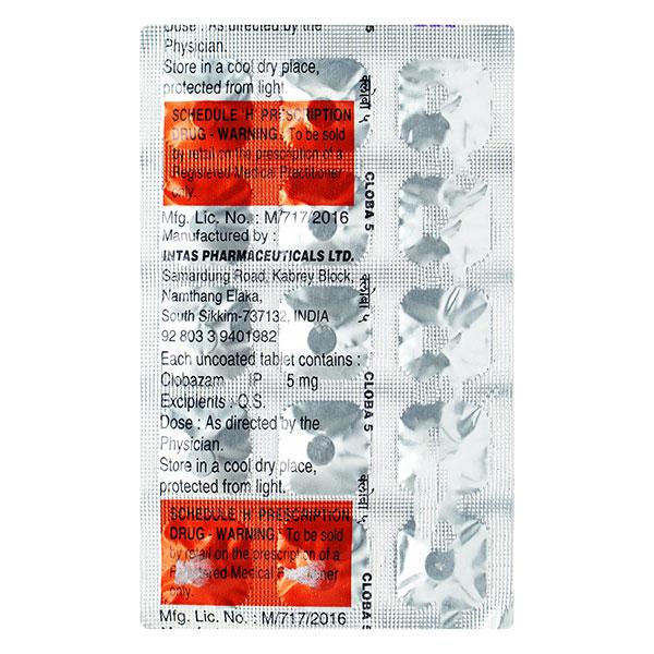 Cloba 5mg Tablet 15'S - Price, Uses, Side Effects, and Substitutes ...