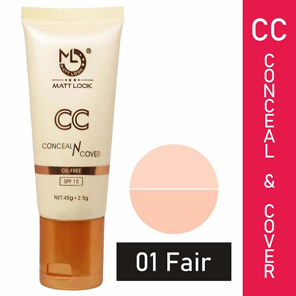 Buy Matt Look Cc Conceal N Cover Oil - Free SPF - 15, Fair 47.5 gm ...