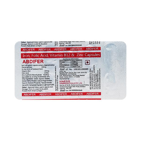 Buy Abdifer Capsule 10'S Online at Upto 25% OFF | Netmeds