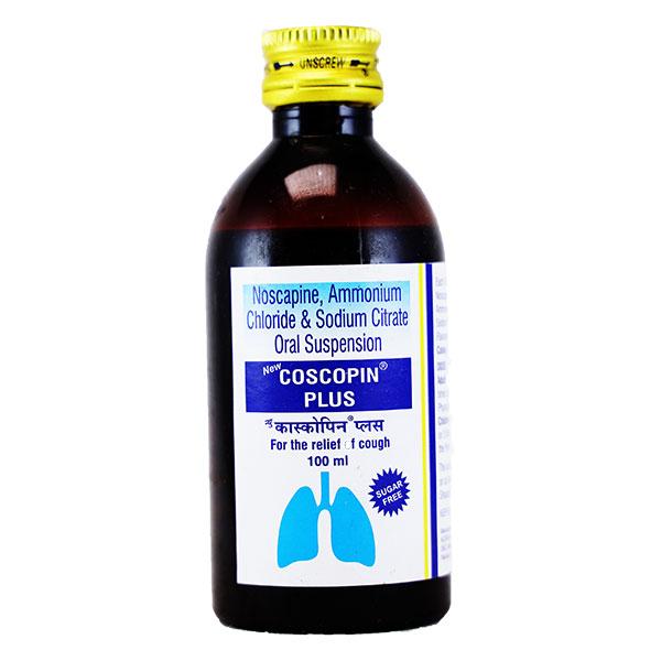 Buy COSCOPIN PLUS NEW Sugar Free Oral Suspension 100ml Online at Upto ...