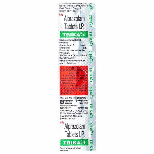 Trika 1mg Tablet 10'S - Price, Uses, Side Effects, and Substitutes ...