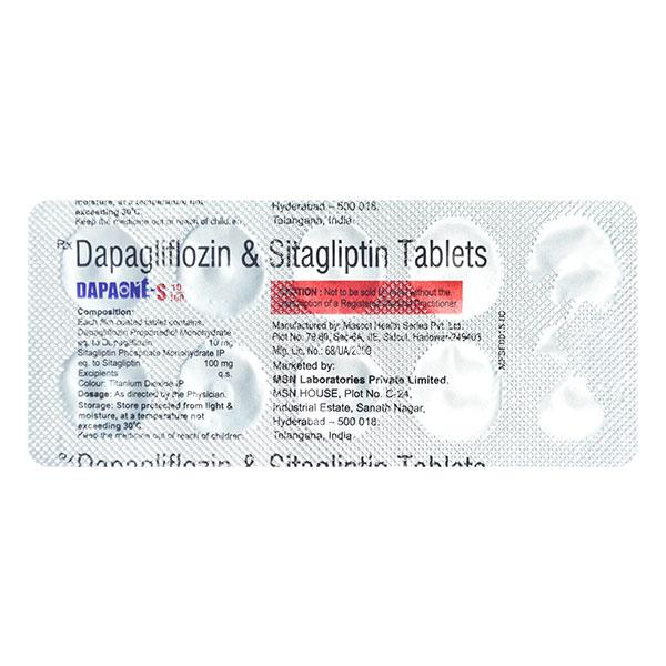Buy DAPAONE S 10/100 Tablet 10's Online at Upto 25% OFF | Netmeds