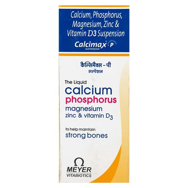 Calcimax P Suspension 200ml Price, Uses, Side effects, Substitutes ...