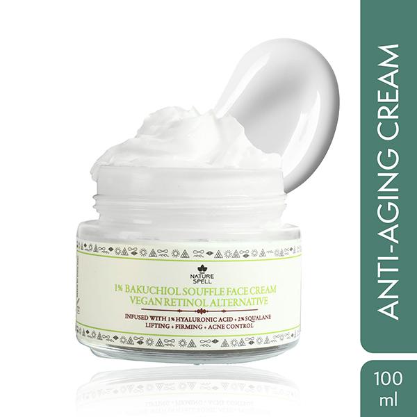 Buy Nature Spell Vegan Retinol Face Moisturiser Infused With Hyaluronic ...