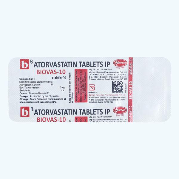 Buy Biovas 10mg Tablet 10'S Online at Upto 25% OFF | Netmeds