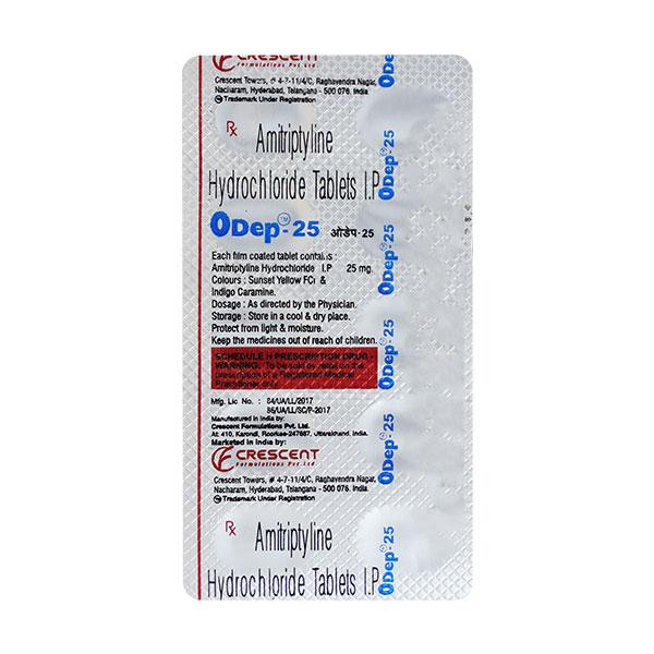 ODEP 25 Tablet 10's : Price, Uses, Side Effects | Netmeds