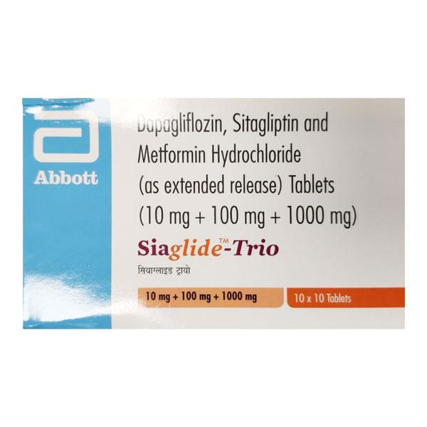 Buy SIAGLIDE TRIO 1000 Tablet 10's Online at Upto 25% OFF | Netmeds