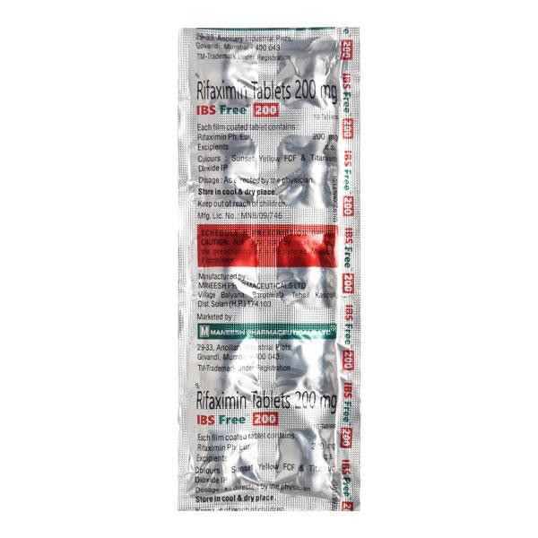 IBS FREE 200mg Tablet 10's Price, Uses, Side effects, Substitutes | Netmeds