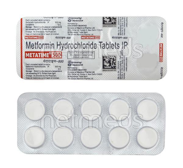 Metatime 500mg Tablet 10'S : Price, Uses, Side Effects | Netmeds