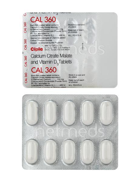 CAL 360mg Tablet 10'S : Price, Uses, Side Effects | Netmeds