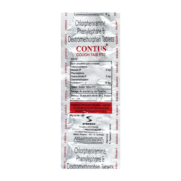 Contus Tablet 10'S : Uses, Side Effects, Price | Netmeds